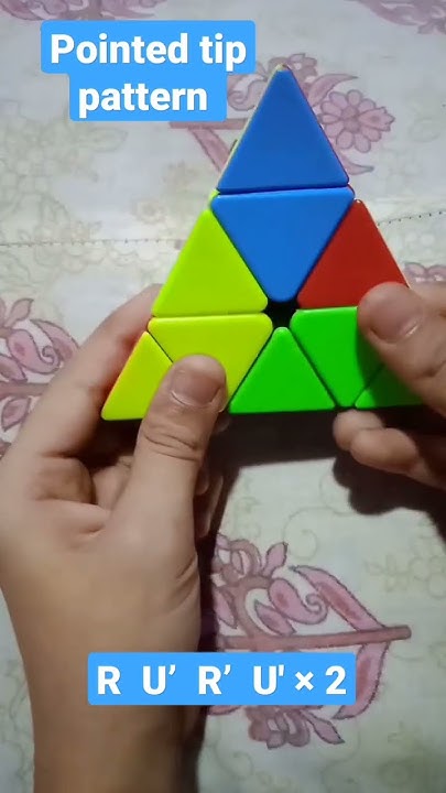 pointed tip pattern on piraminx #rubikscube #pattern #rubik - YouTube