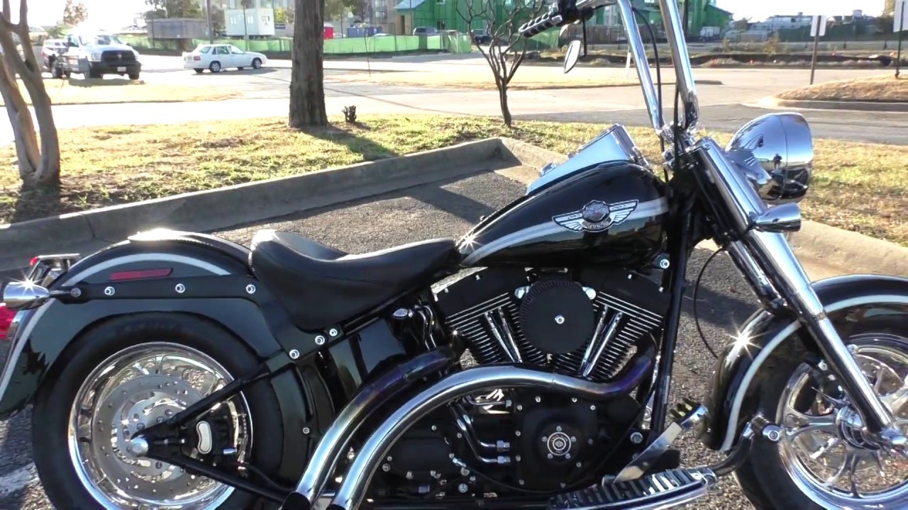 031549 2003 Harley Davidson Softail Fat Boy FLSTF - YouTube