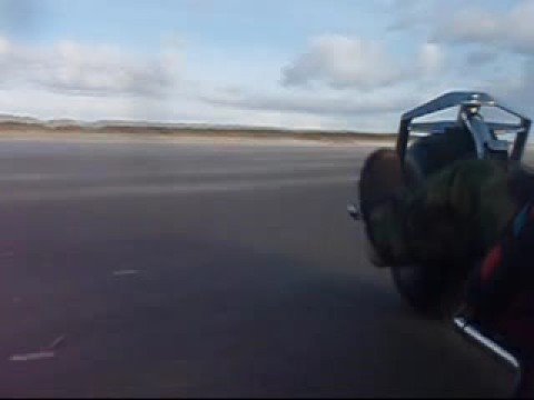 Pembrey 3rd Oct 08 Kite Buggying with Popeyethewelder - YouTube