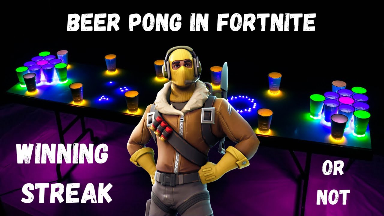 Beer Pong But On Fortnite - YouTube