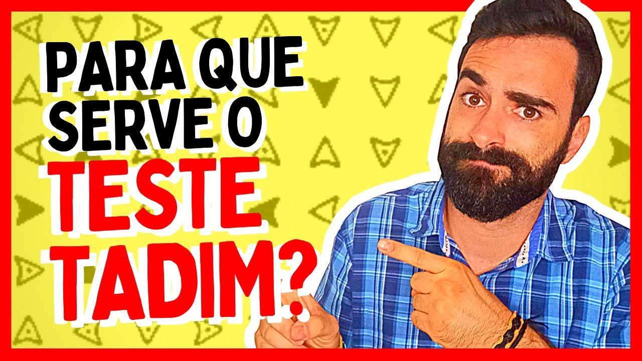 Como funciona o TESTE TADIM? (exame psicotécnico ep. 6) Teste das ...