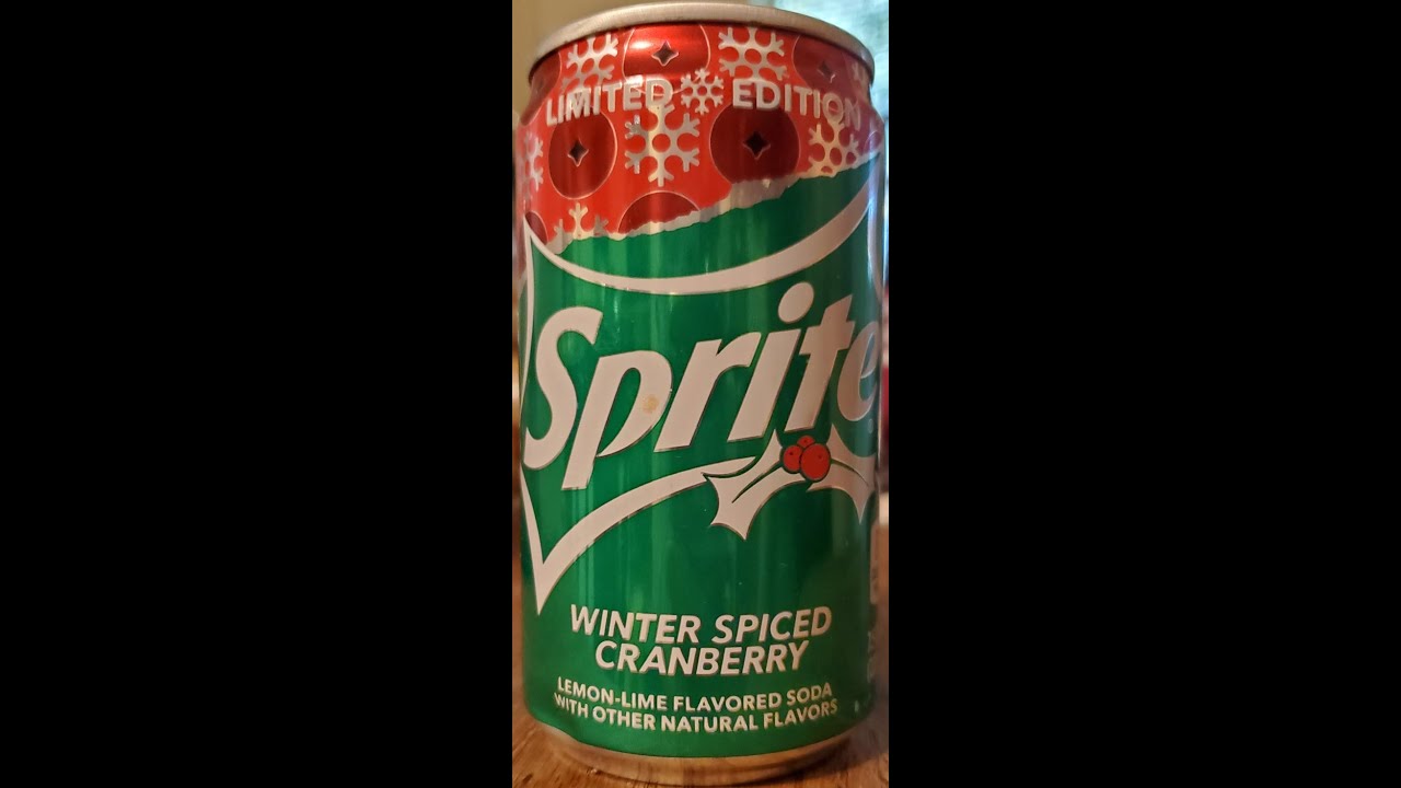 Sprite Limited Edition Winter Spiced Cranberry Lemon Lime Flavored Soda ...