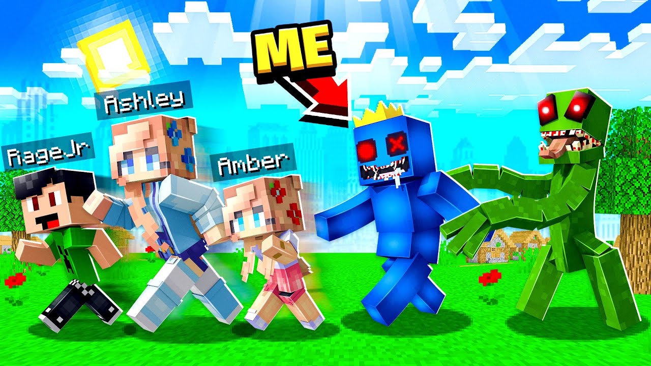 I Fooled My Family as RAINBOW FRIENDS in Minecraft! - YouTube