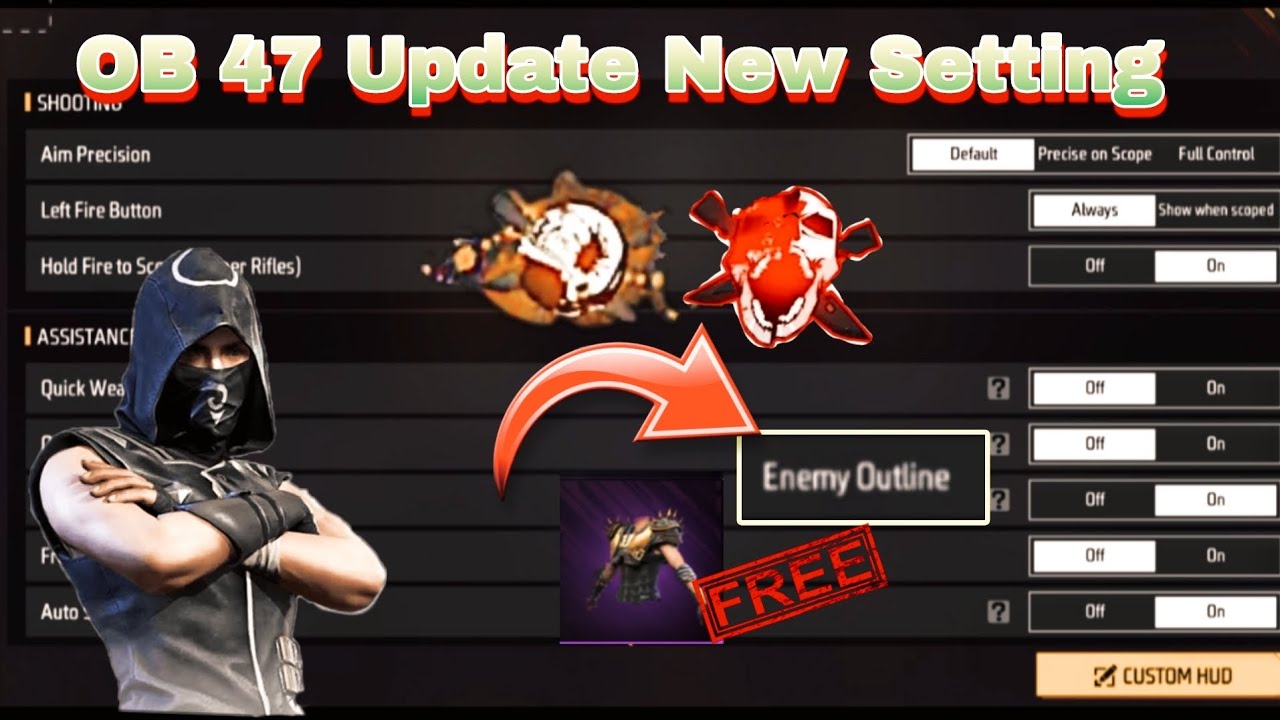 Free Fire New Settings | |Free Fire OB 47 update new setting | |Free ...