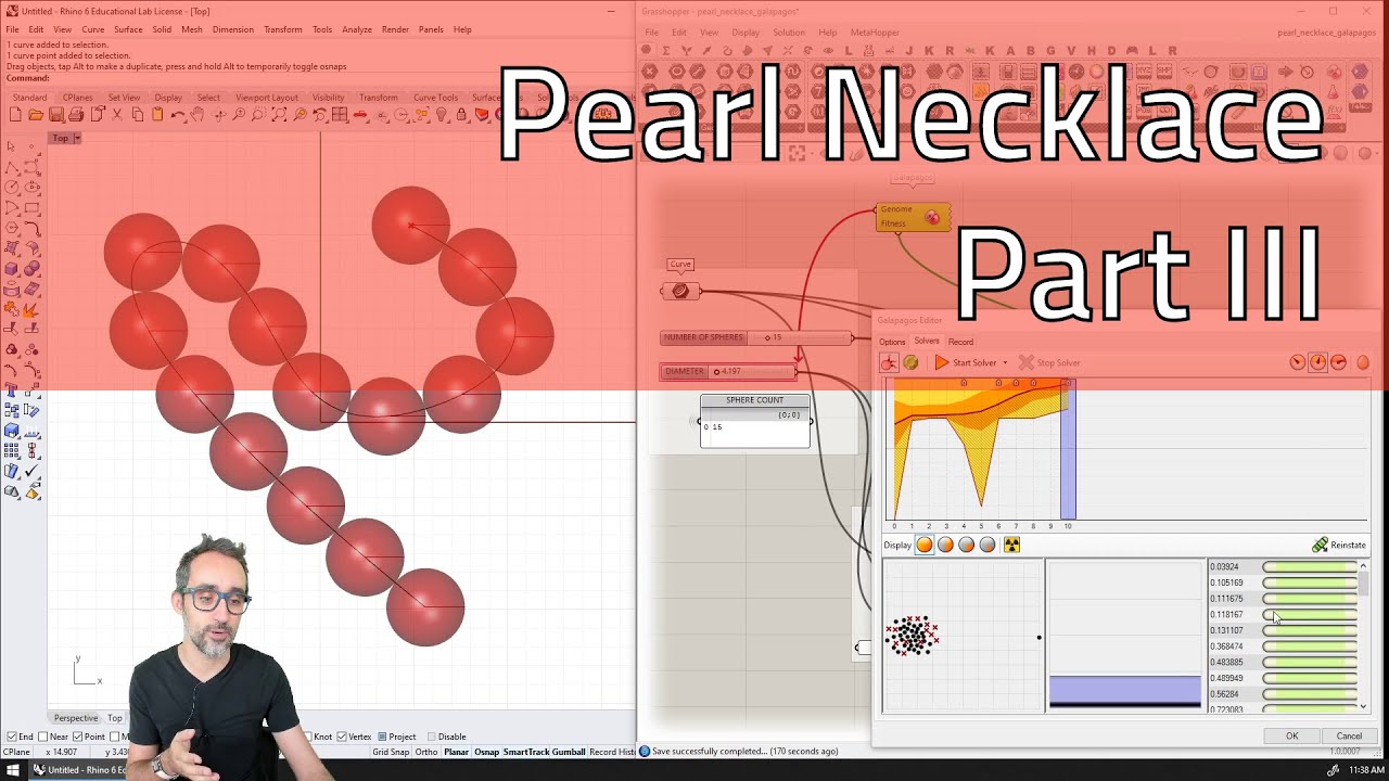 Algorithmic Modeling #3.3: Pearl Necklace - YouTube