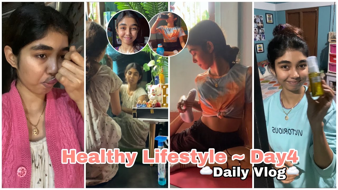 Vlog ~ Day 4 of 30 days healthy Lifestyle Challenge 🌸 - YouTube