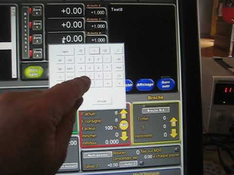 mach3 with 17'' tactile screen - YouTube
