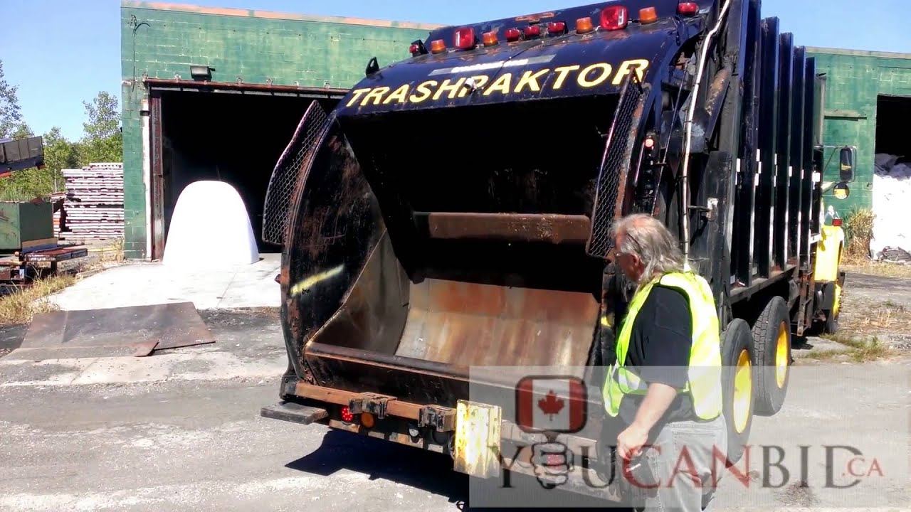 Rear Load Garbage Truck - YouTube