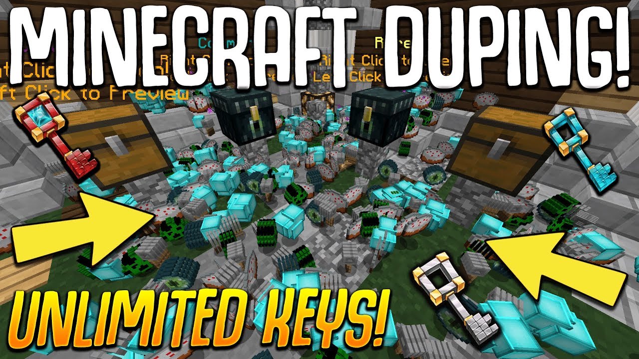 MINECRAFT DUPING: UNLIMITED FACTION KEYS + CRASHING THE SERVER! - YouTube