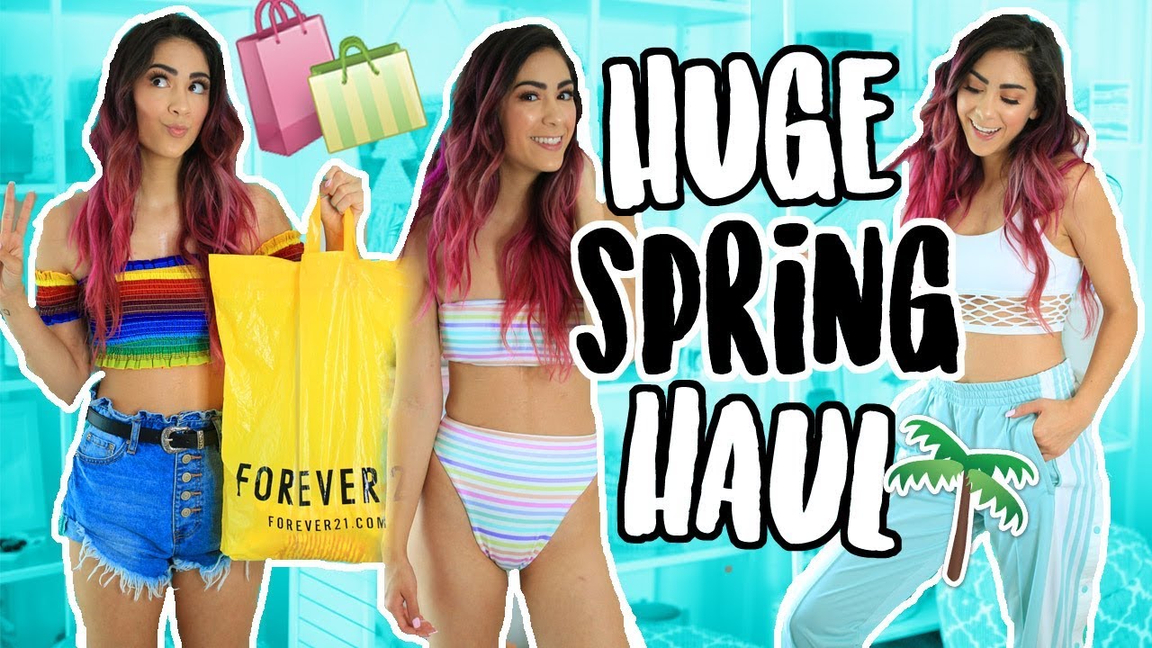 Huge Spring Break Try On Haul Youtube