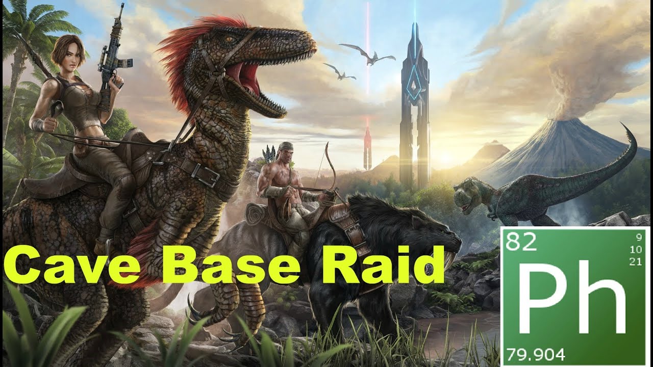 Ark: Survival Evolved Gameplay | Ep. 5: Cave Base Raid - YouTube