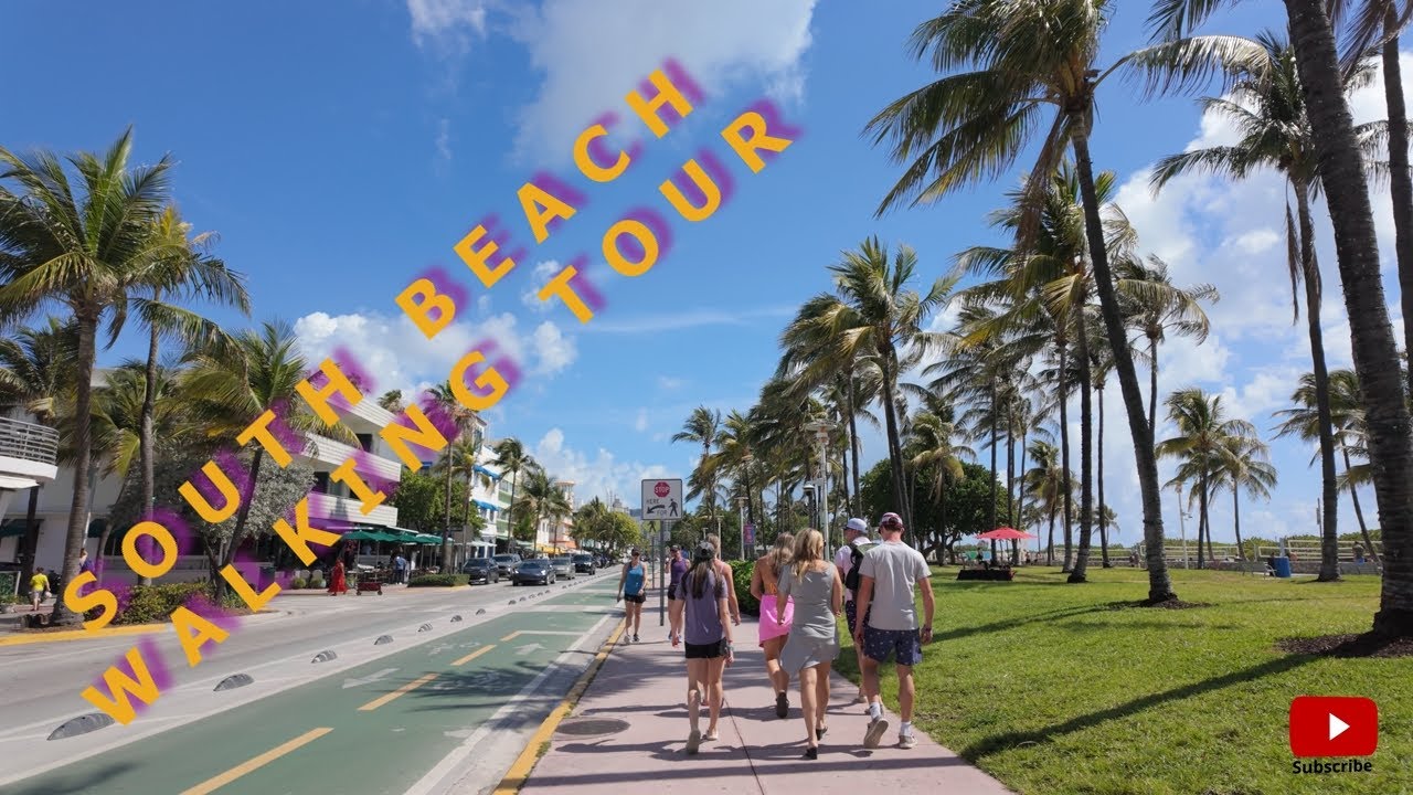 SOUTH BEACH WALKING TOUR: FITNESS, RELAXATION, AND ENTERTAINMENT. - YouTube