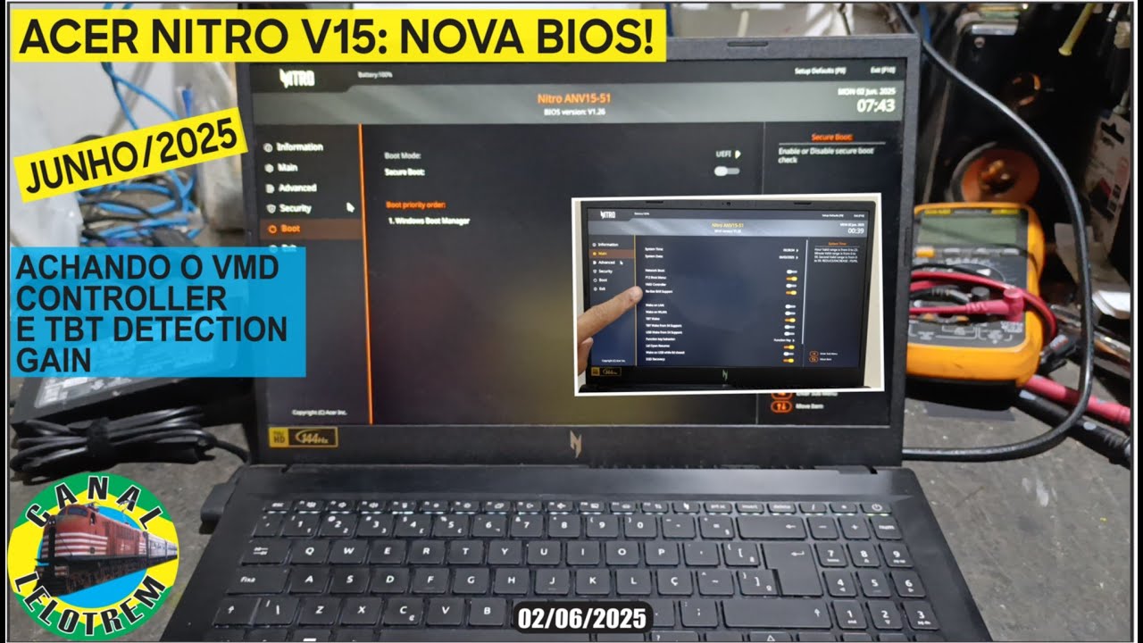 1003 - ACER NITRO V15 COM NOVA BIOS: ACHANDO VMD CONTROLLER E TBT ...