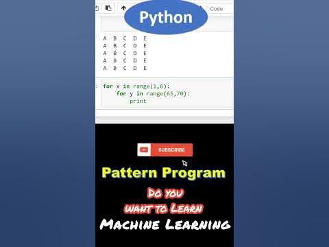 Python Pattern Program💥#machinelearningwithpython # ...