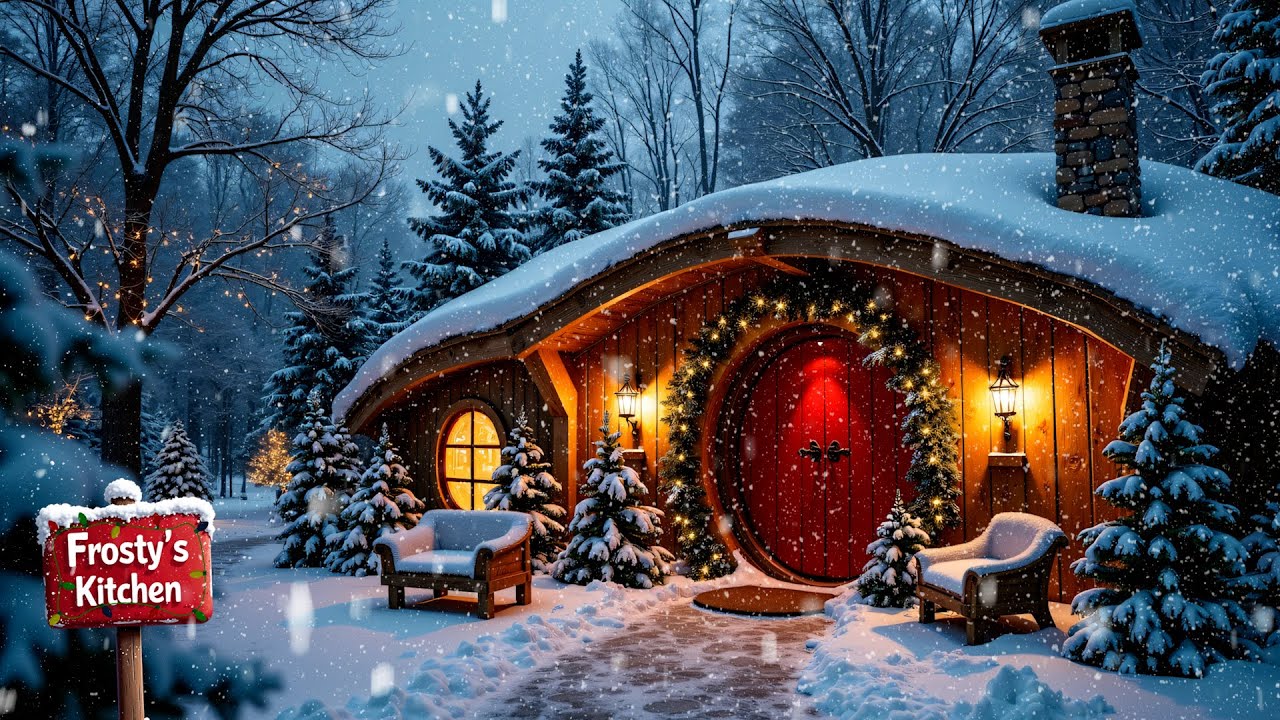 Relax In A Cozy Christmas Hobbit House 2 - Relaxing Ambience - YouTube