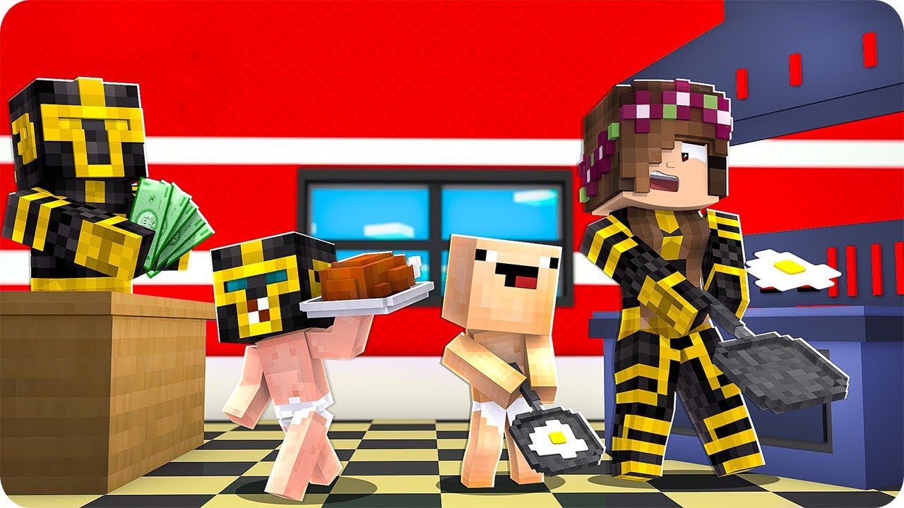 RESTAURANTE DE LA FAMILIA DE MASSI EN MINECRAFT 😱 - YouTube