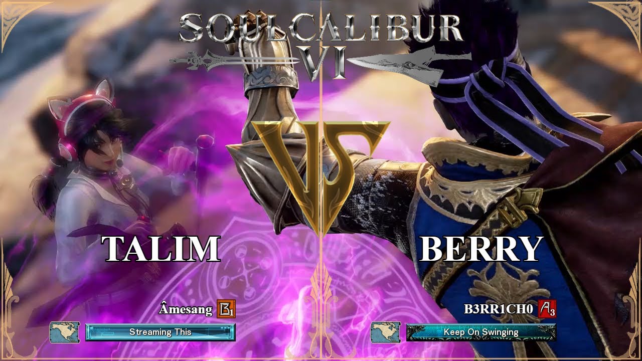 SoulCalibur VI — Amesang (Talim) VS B3RR1CH0 (Berry) | Xbox Series X ...