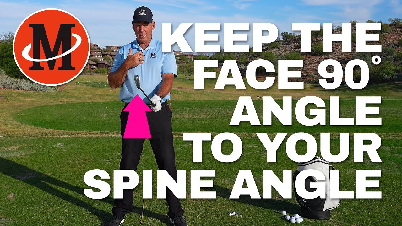 Keep The Face 90 Degrees To Your Spine Angle // Malaska Golf - YouTube