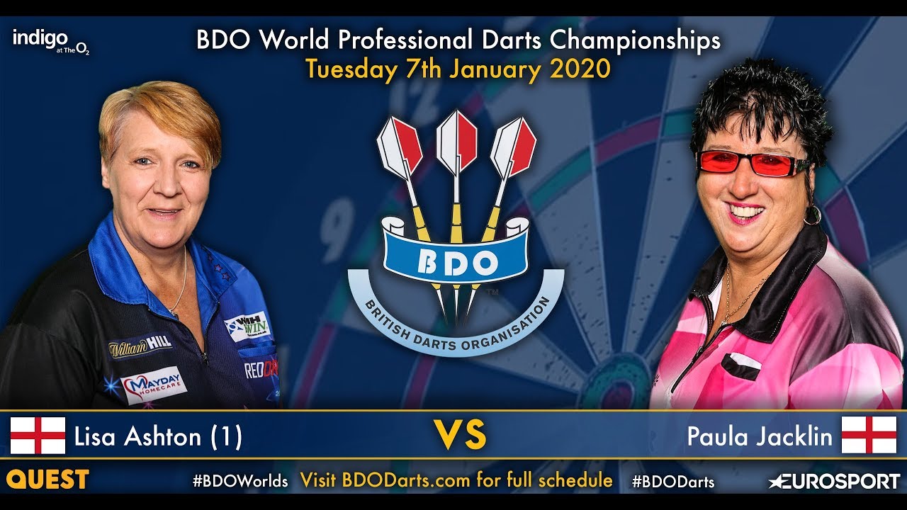 BDO World Darts Championship 2020 Round 1 Lisa Ashton vs Paula Jacklin ...