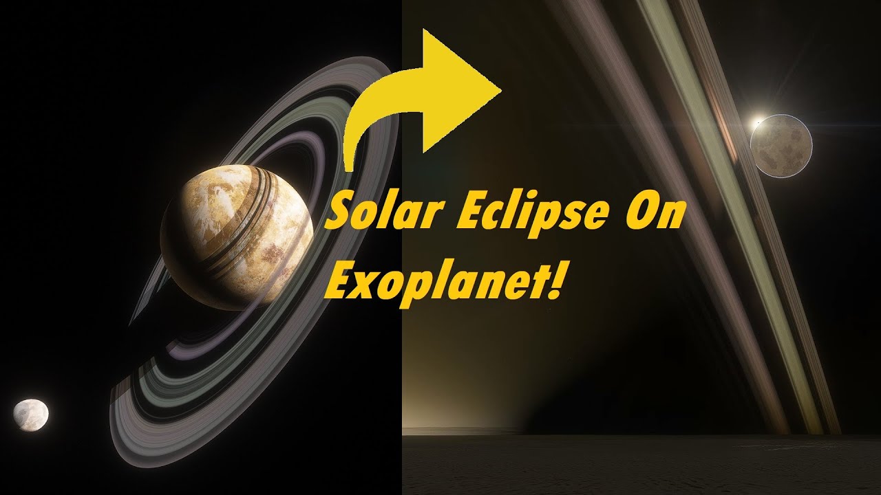 Solar Eclipse🌗 of a binary star system☀☀ on an Exoplanet🪐! | Space Engine - YouTube