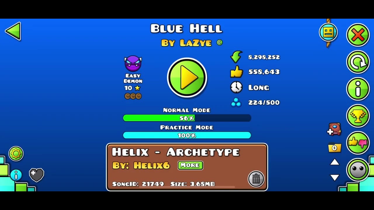 Blue hell 59% - YouTube