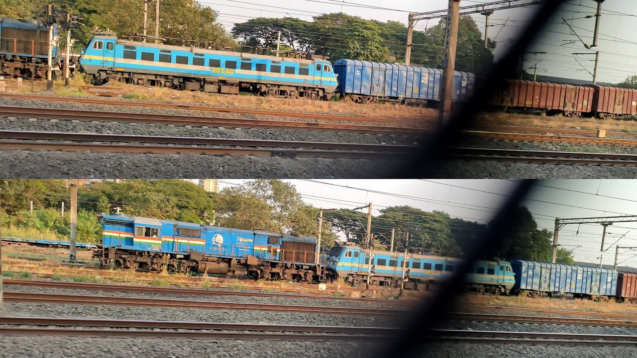 Electric Loco + ALCO With BCN Rake Stabled at New Mulund Goods Siding ...