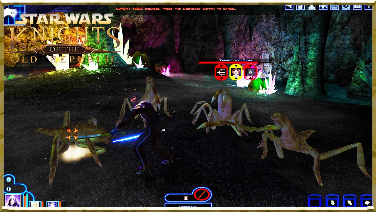 Star Wars KOTOR: Third Jedi Trial, The Grove and Crystal Cave - YouTube