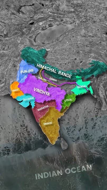 Indian Map through Our Nation Anthem #Shorts #IndianMap - YouTube