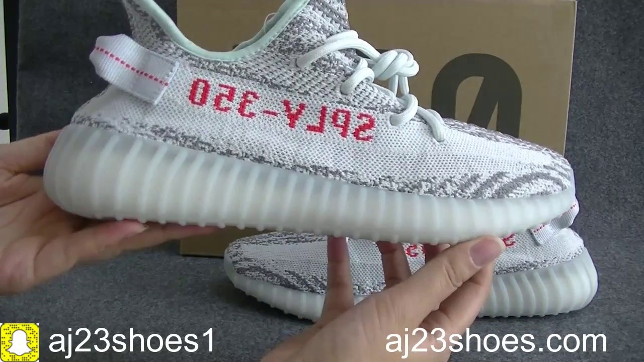 First Look! Addidas Yeezy Boost V2 350 Blue Tint HD Unboxing and on ...