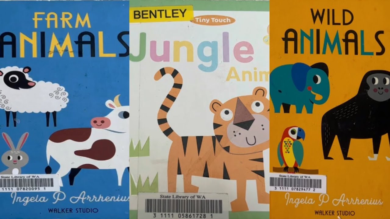 Farm, Wild, Jungle Animals | Animal Book Compilation - YouTube