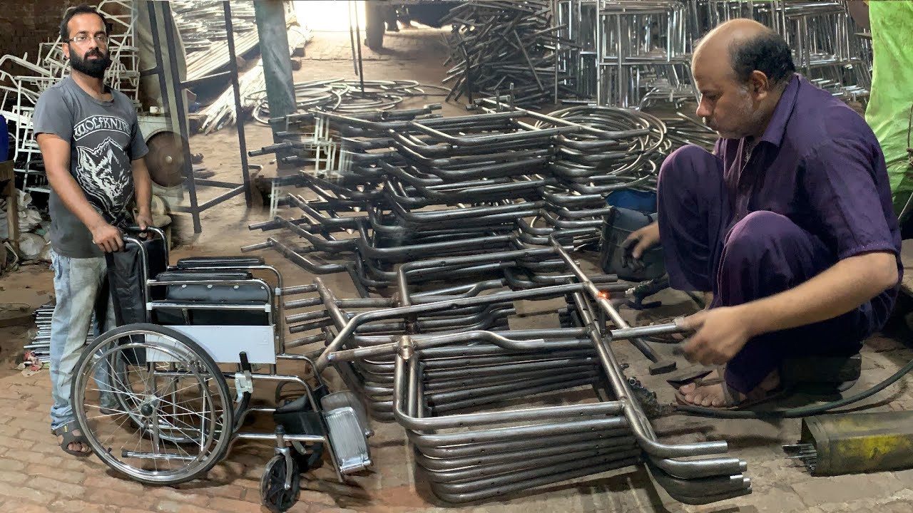 Mass Production Process of Wheelchair in Factory | DIY Manual ...