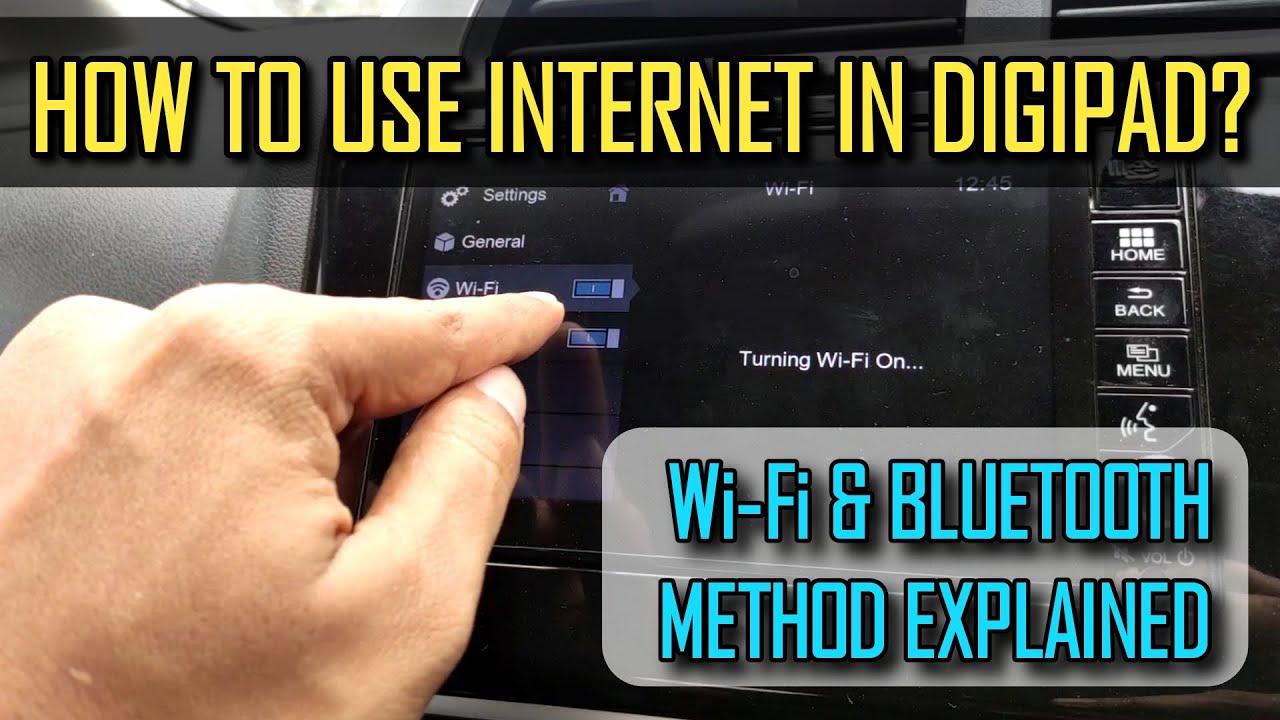 How to use internet in DIGIPAD - Wi-Fi & Bluetooth Explained ...