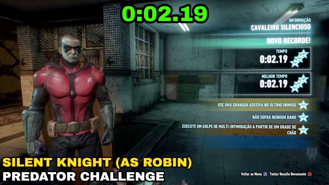 Batman: Arkham Knight - Silent Knight (as Robin) - Predator Challenge ...