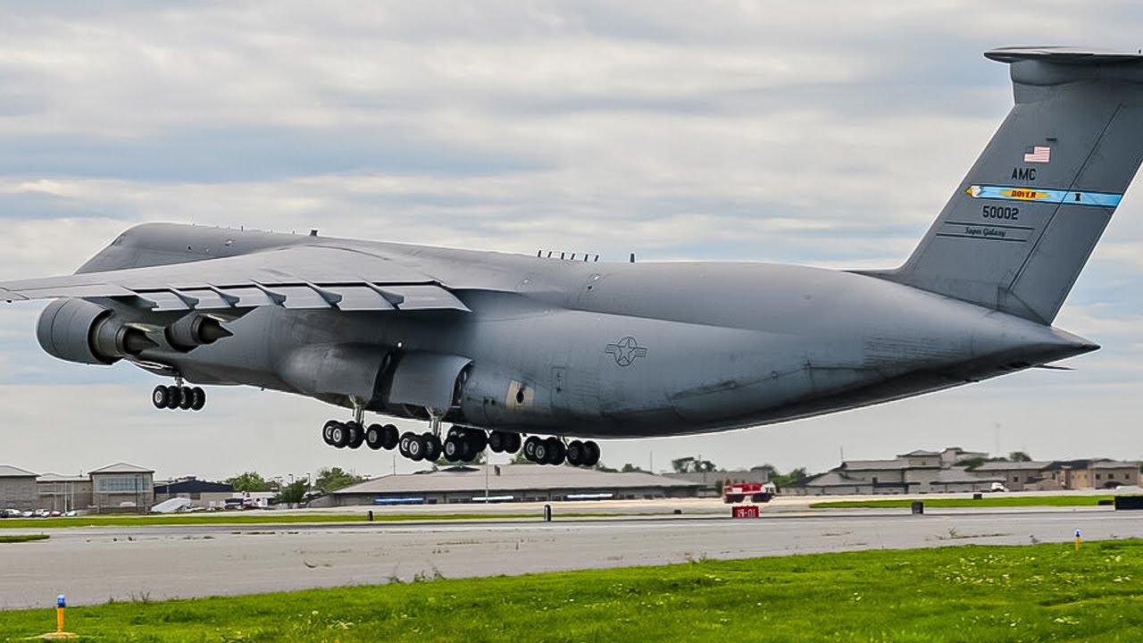 One of the World's Largest Aircraft C-5M Super Galaxy Soars with Heavy ...