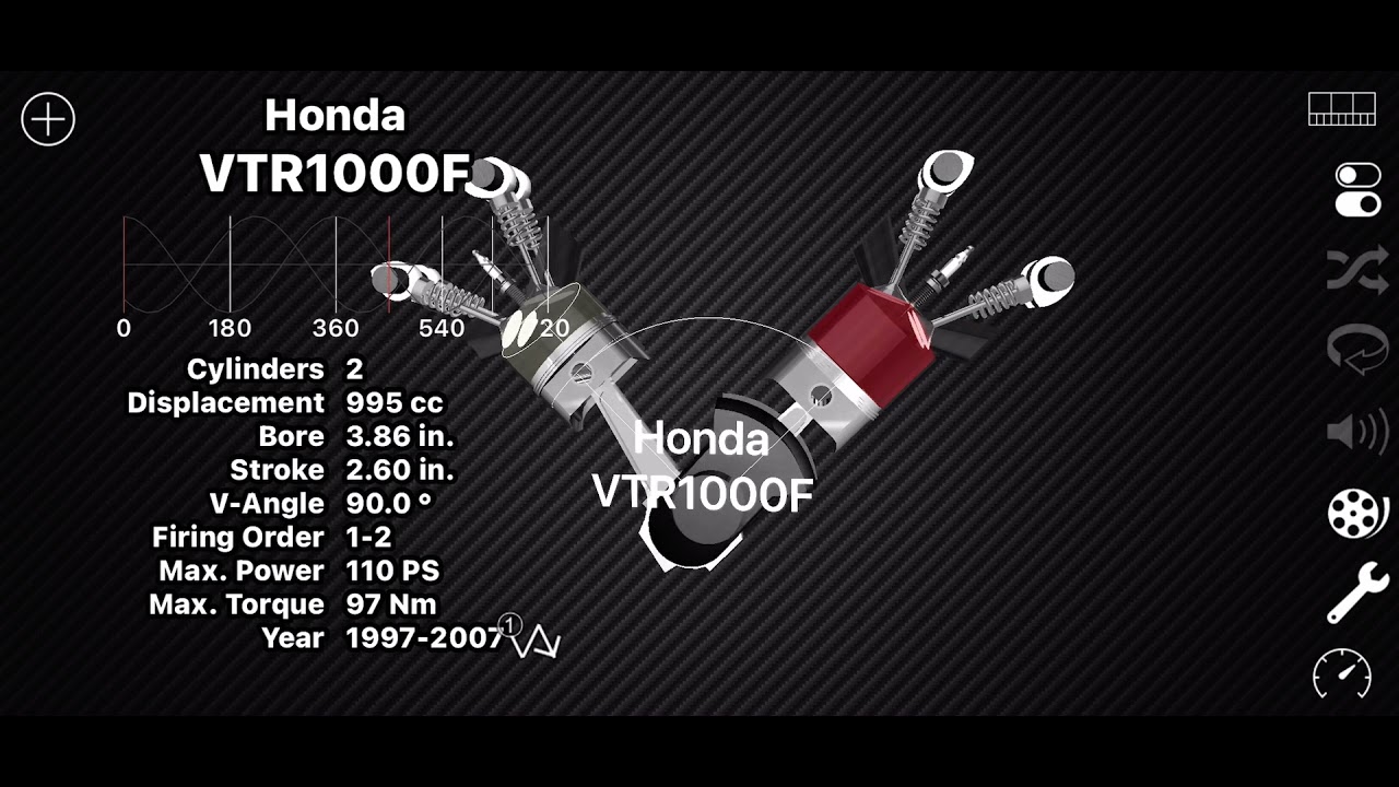 V2 engine ( Honda VTR1000F) - YouTube