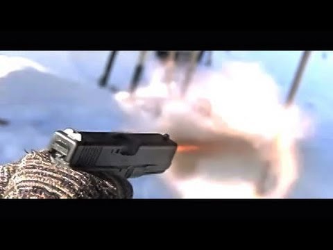 Glock 20, 10mm auto, 11 shots filmed with high speed camera at 600fps ...
