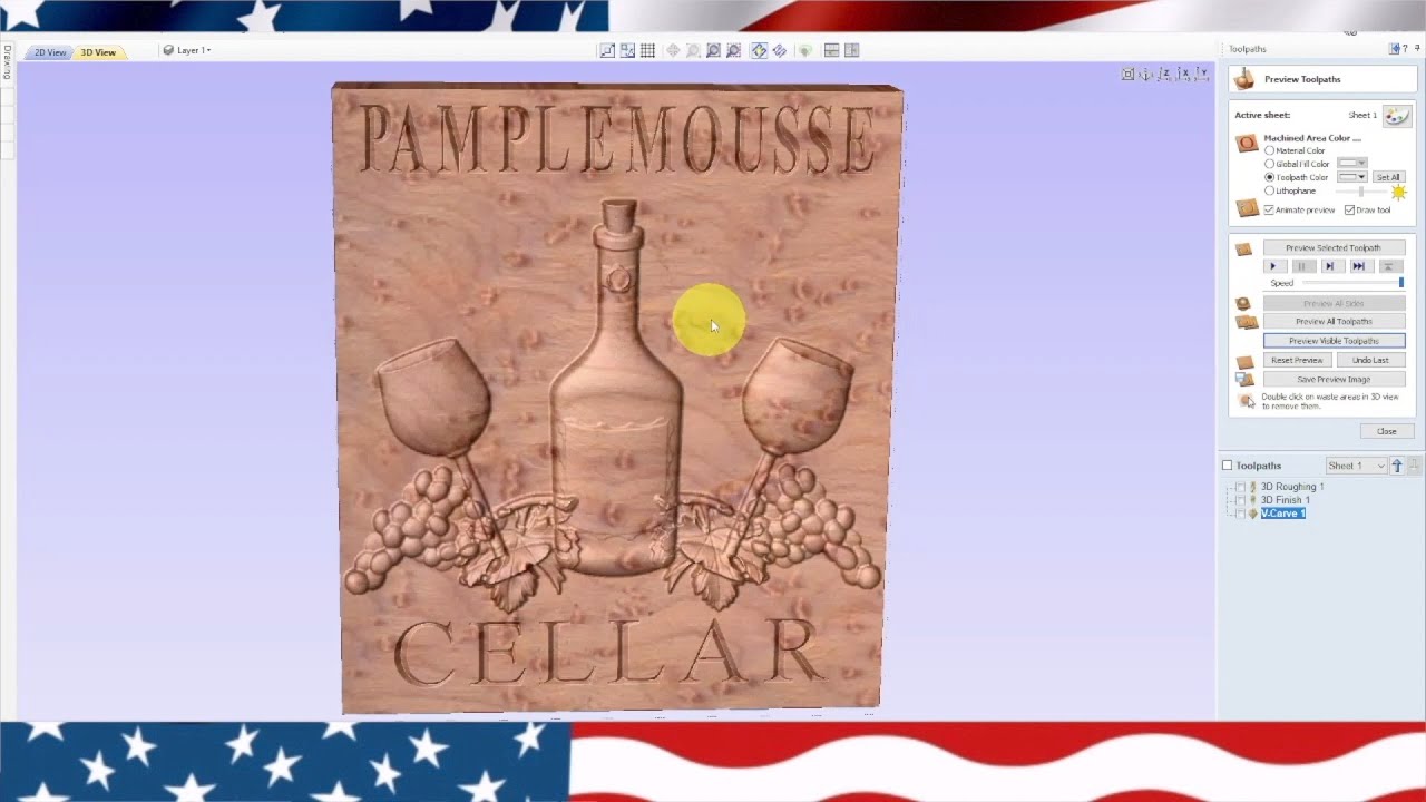 AVID CNC 3D CARVING WITH ASPIRE SOFTWARE - YouTube