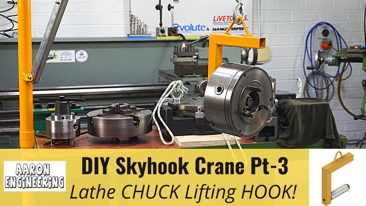 Sky Hook LATHE Chuck Lifting Attachment - YouTube