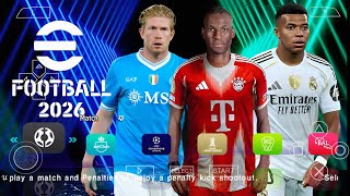 Efootball Pes 2026 Ppsspp Iso No Texture No Savedata Update Kits 2025 ...