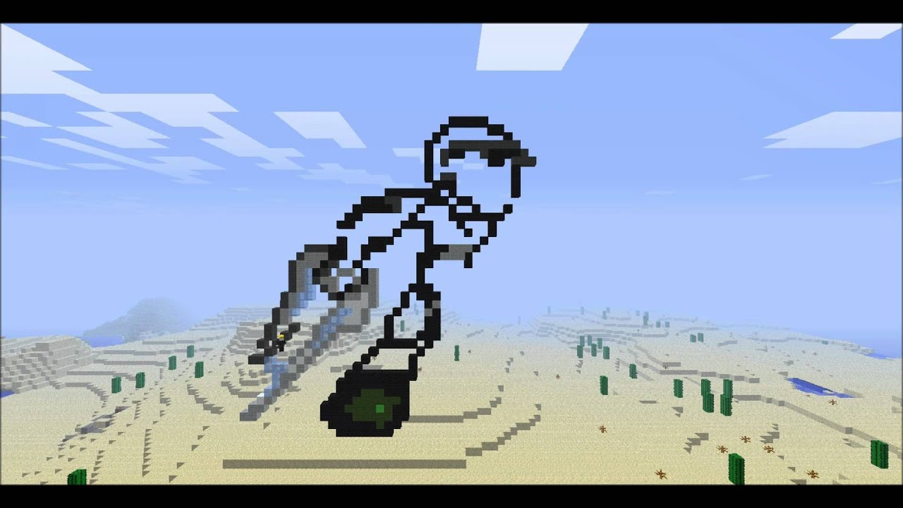 Pixel Art Spartan 117 from Halo Time Lapse by Black Biirds - YouTube