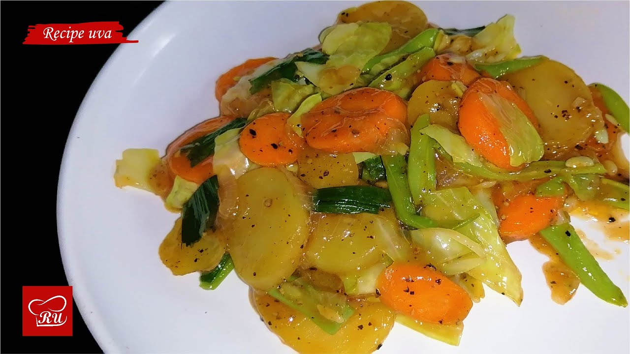 Vegetable Chop suey Recipe - Vegetable Chopsuey - වෙජිටබල් චොප්සි ...