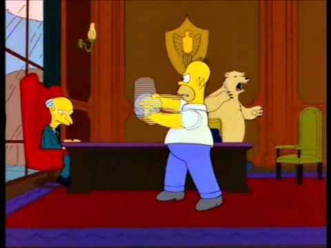 Homer quits his job - YouTube