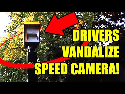 Spray Painted Speed Camera - Croxted Road - YouTube
