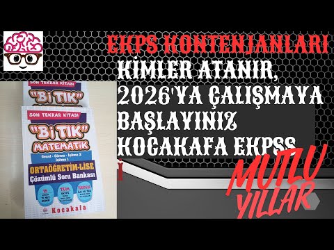 EKPSS Beklenen Atama Sayısı 1573 olarak açıklandı.Yine biz bildik. KİMLER ATANABİLİR İZLEYİNİZ.