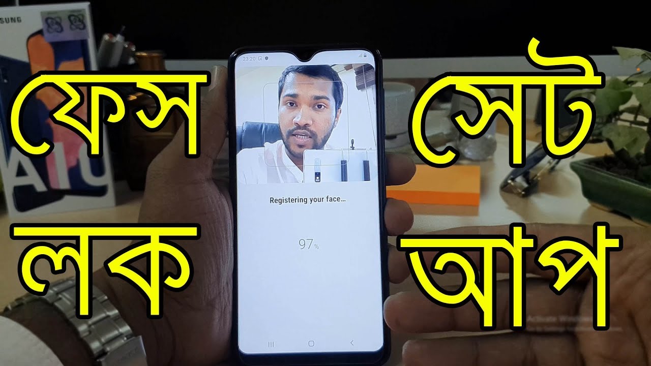 Samsung Galaxy A10 Face Unlock Setup & Working - YouTube