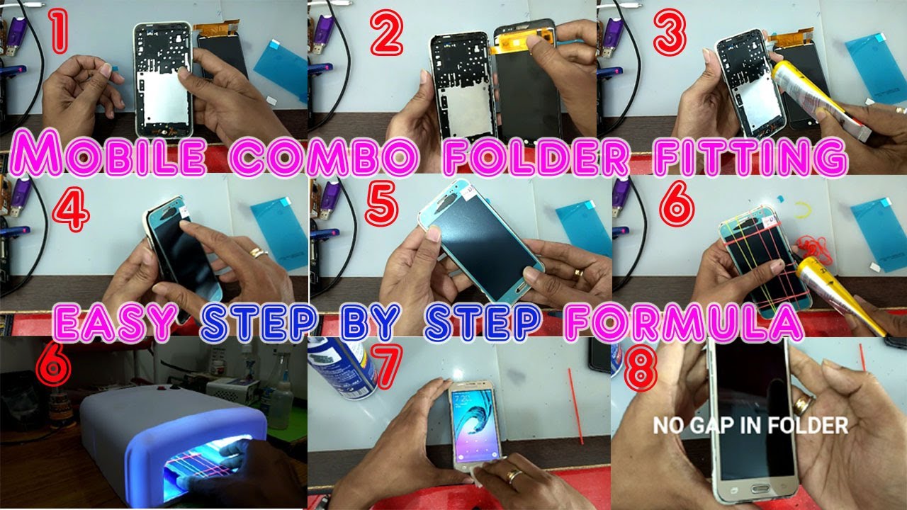 Mobile combo folder fitting tutorial मोबाइल कॉम्बो फ़ोल्डर फिटिंग ...