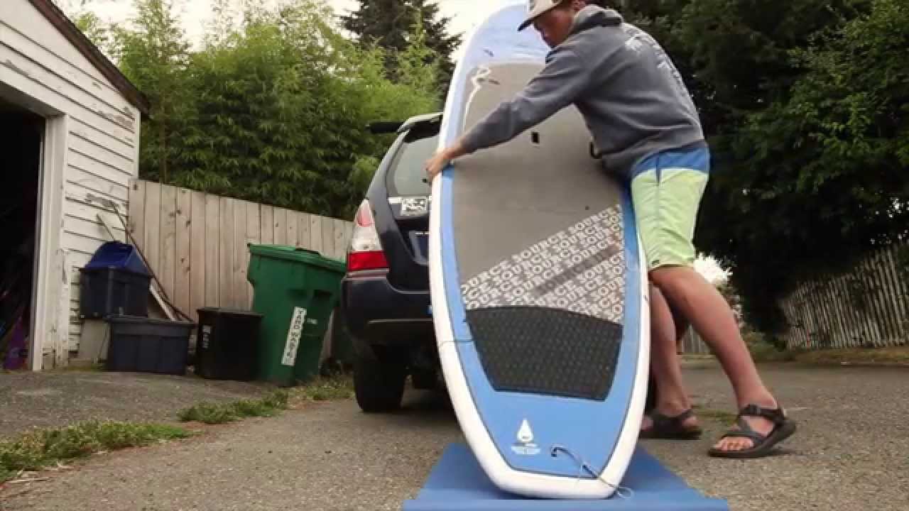 How to put a SUP on your car by yourself - the easy way - YouTube