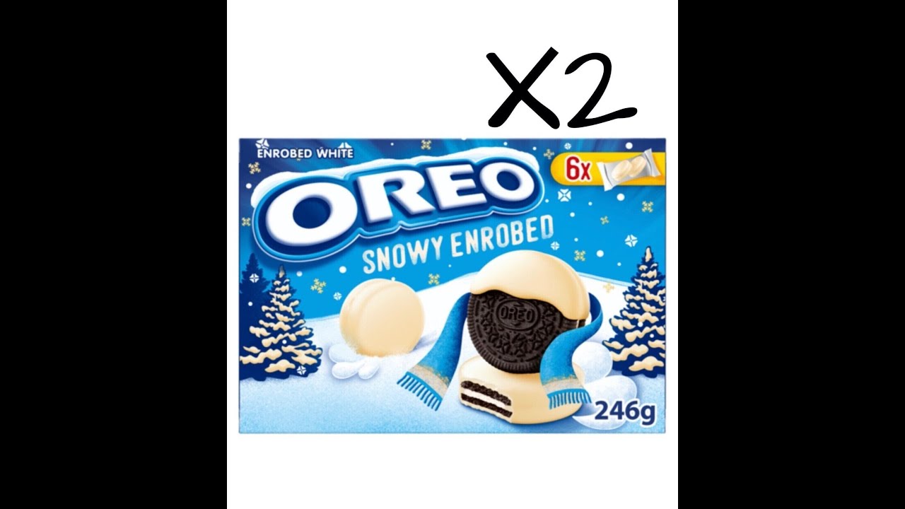 Oreo Snowy Enrobed White Chocolate Coated Biscuits #review - YouTube