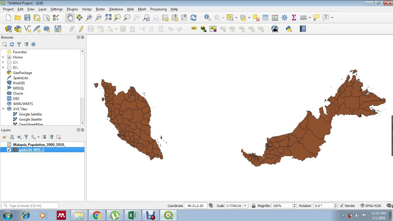 Mapping population by QGIS - YouTube