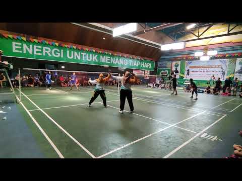 Final Juara 3 dan 4 Ganda Putri (BSI Ktp Aprilianti & Sumartini VS BPD Ktp) #badminton #porbank